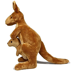 Ice King Bear Kangaroo Stuffed Animal with Removable Joey Plush Toy,12 Inches