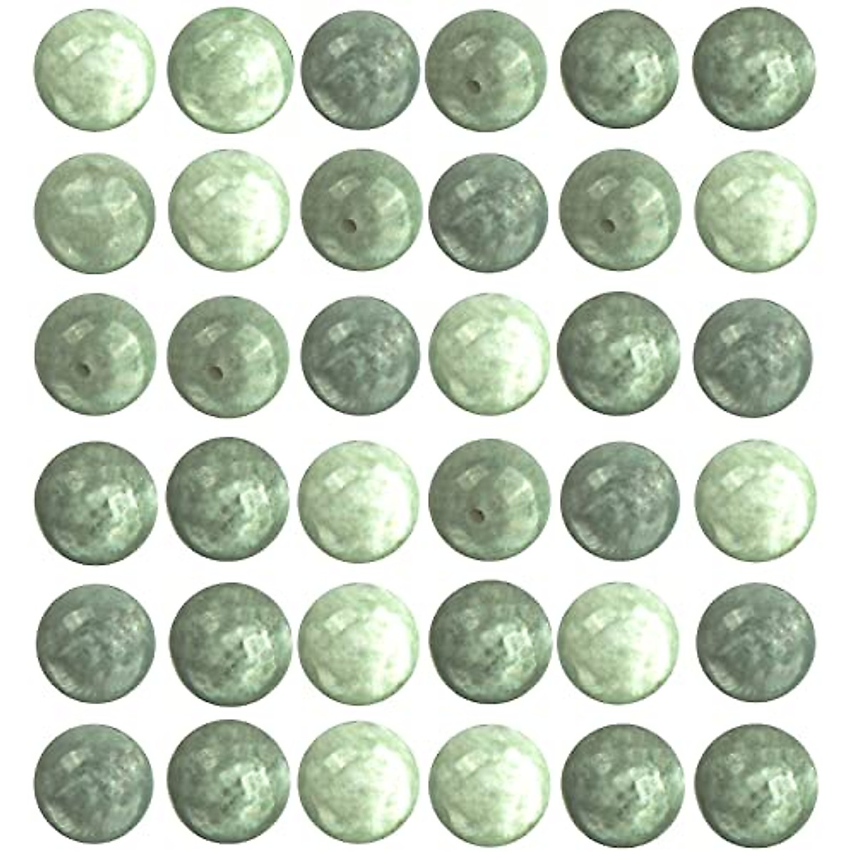 AIXPROBEAD 100pcs 8mm Burmese Jade Natural Gemstone Beads for Jewelry Making Loose Round Stone Beads for DIY Bracelets and Necklaces