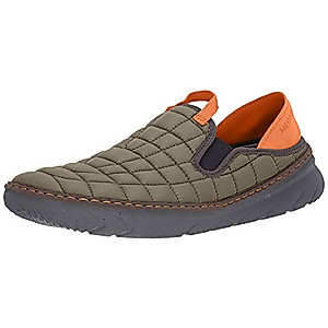 Merrell mens Hut Moccasin, Olive, 9 US