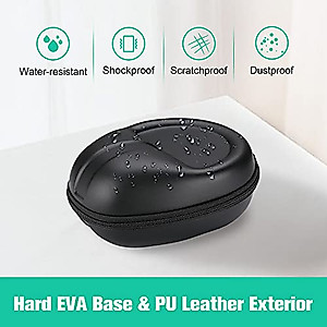 ProCase Headphone Case for Sony Beats Philips Bose JBL Maxell Panasonic, Audio Technica and More, Travel Carrying Bag with 2 Earpad Covers for Over Ear Headphones –Black