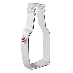 Beer Soda Bottle Cookie Cutter, 4.5" Made in USA by Ann Clark
