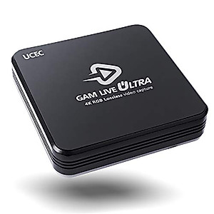 UCEC Capture Card for Streaming GAM Live, Ultra 4K60 Video Gamer Recording for PS5, PS4, Xbox Series X/S, Xbox, Nintendo Switch, USB 3.0, 1440p 120FPS HDR10
