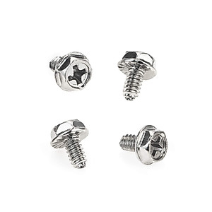 Favordrory Toothed Hex 6/32 Screw 6# -32Computer PC Case Hard Drive Motherboard Mounting Screws, 100 PCS