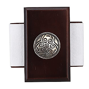 Wooden Ink Absorption Stamp Ink Absorption Seal Calligraphy Wooden Seal Stamp Ink Quick Drying Tool for Office Student Ink Pen Writting Supplies (Brown)