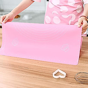 Silicone Baking Mat | Dough Rolling Measurement Mat, Large Size Non-Stick for Pastry, Fondant, Pizza, Pie, Cookie Roll Mat
