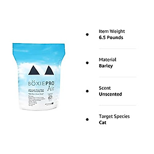 Boxie® Air Probiotic 40 Day Odor Control Clumping Cat Litter, 6.5lb Boxiecat 99.9% Dust Free Plant-Based Kitty Litter