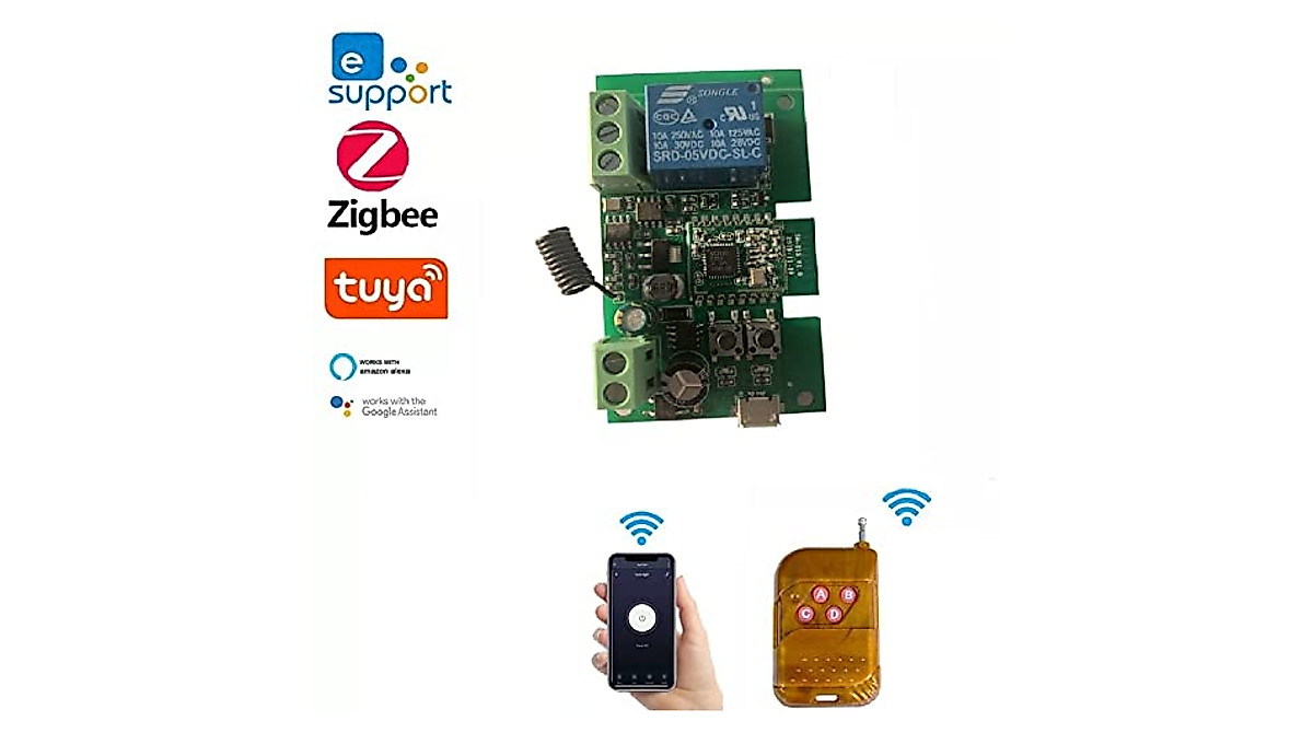 MHCOZY Zigbee Smart Relay Switch | 5V/12V, Tuya/eWelink Compatible