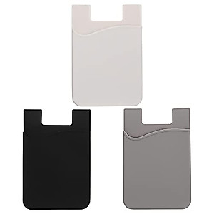 UKCOCO Phone Wallet Phone Wallet Phone Wallet Cell Phone Wallet 3pcs Single Layer Single Cards Bags Cards Cover Cards Purse Cards Covers Silicone Phone Wallet Cell Phone Wallet Card Holder Wallet