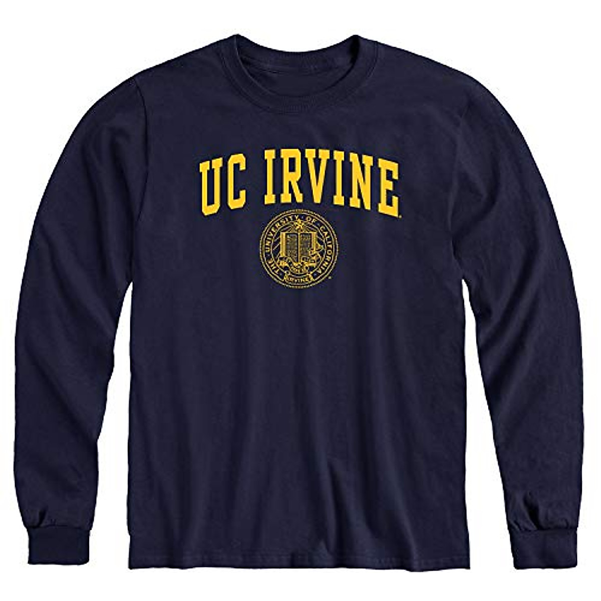 Barnesmith UCI UC Irvine Anteaters Long Sleeve Adult Unisex T-Shirt, Heritage, Navy, Medium