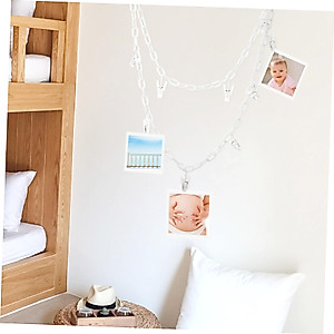 BESTOYARD 3 Sets Toy Storage Rack Kids Toys Chain Stuffed Animal Chain Holder Toys Organizer Storage Stuffed Animal Storage Plastic Animals Toy Chain Organizer Child Bracket White Hanging