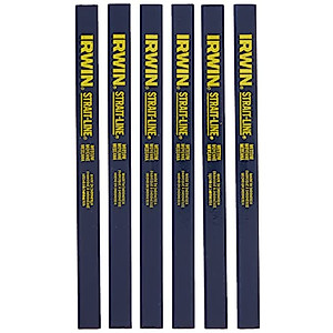 IRWIN Carpenter Pencil, Medium Lead, 6-Piece (66400)