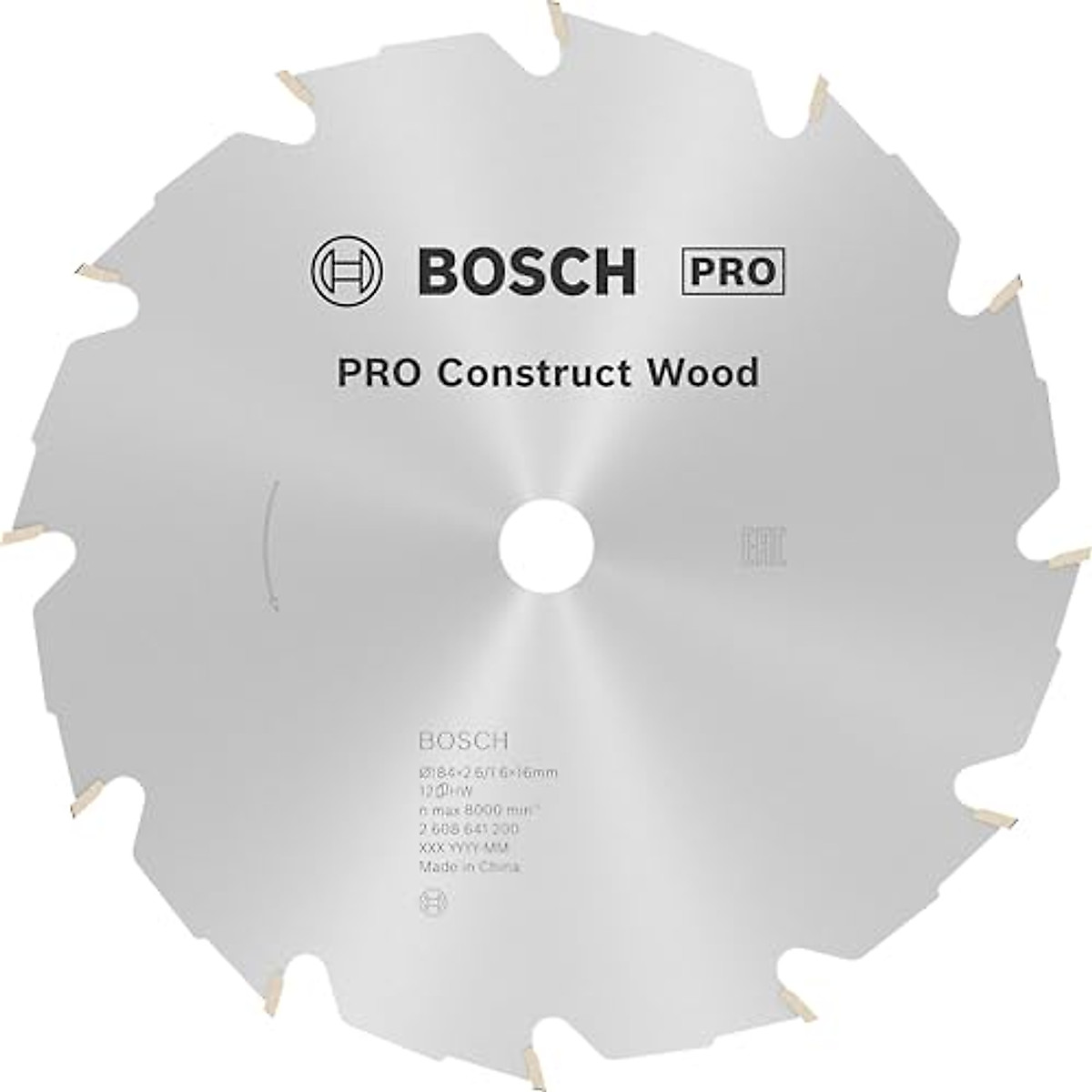 Bosch 2608641200 Circular Saw Blade "Top Precision" Cwwoh 7.24inx16mm 12T