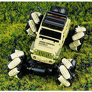 LOOZIX 1:16 Alloy Gesture Sensing Remote Control Car, Hand Controlled RC Car 360° Rotating 4WD 2.4Ghz RC Monster Trucks Stunt Vehicle Rechargeable Batteries for Kids