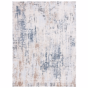 SAFAVIEH Invista Collection Area Rug - 8' x 10', Cream & Grey, Modern Abstract Design, Non-Shedding & Easy Care, Ideal for High Traffic Areas in Living Room, Bedroom (INV432A)