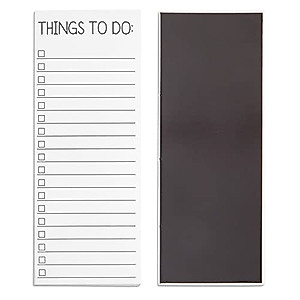 6-Pack Grocery List Magnet Pad for Fridge, To-Do Planner, Things To Buy, Things To Do Shopping Notepad for Locker, Filing Cabinet, Appointment Reminders, Meal Plans (3.5x9 in)