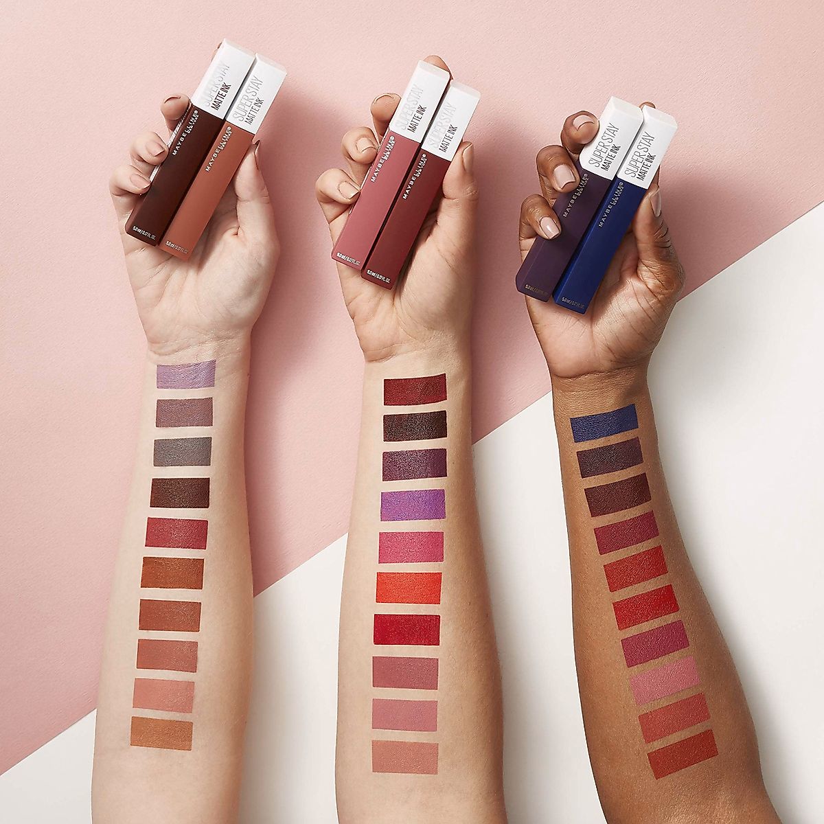 Maybelline Super Stay Matte Ink Liquid Lipstick Makeup, Long Lasting High Impact Color, Up to 16H Wear, Romantic, Vivid Pink, 1 Count