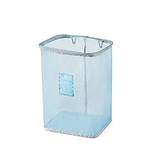 Wall-mounted laundry basket, collapsible washable laundry storage basket, bathroom and bedroom laundry organizer (blue)