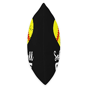 Softball Omie January Funny Softball Heart Grandma Omie Throw Pillow, 16x16, Multicolor