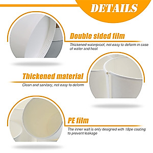 Disposable Coffee Cups with Lids, 12 oz 20 pcs White Paper Coffee Cups with Lids Drinking Cup for Water, Coffee or Tea