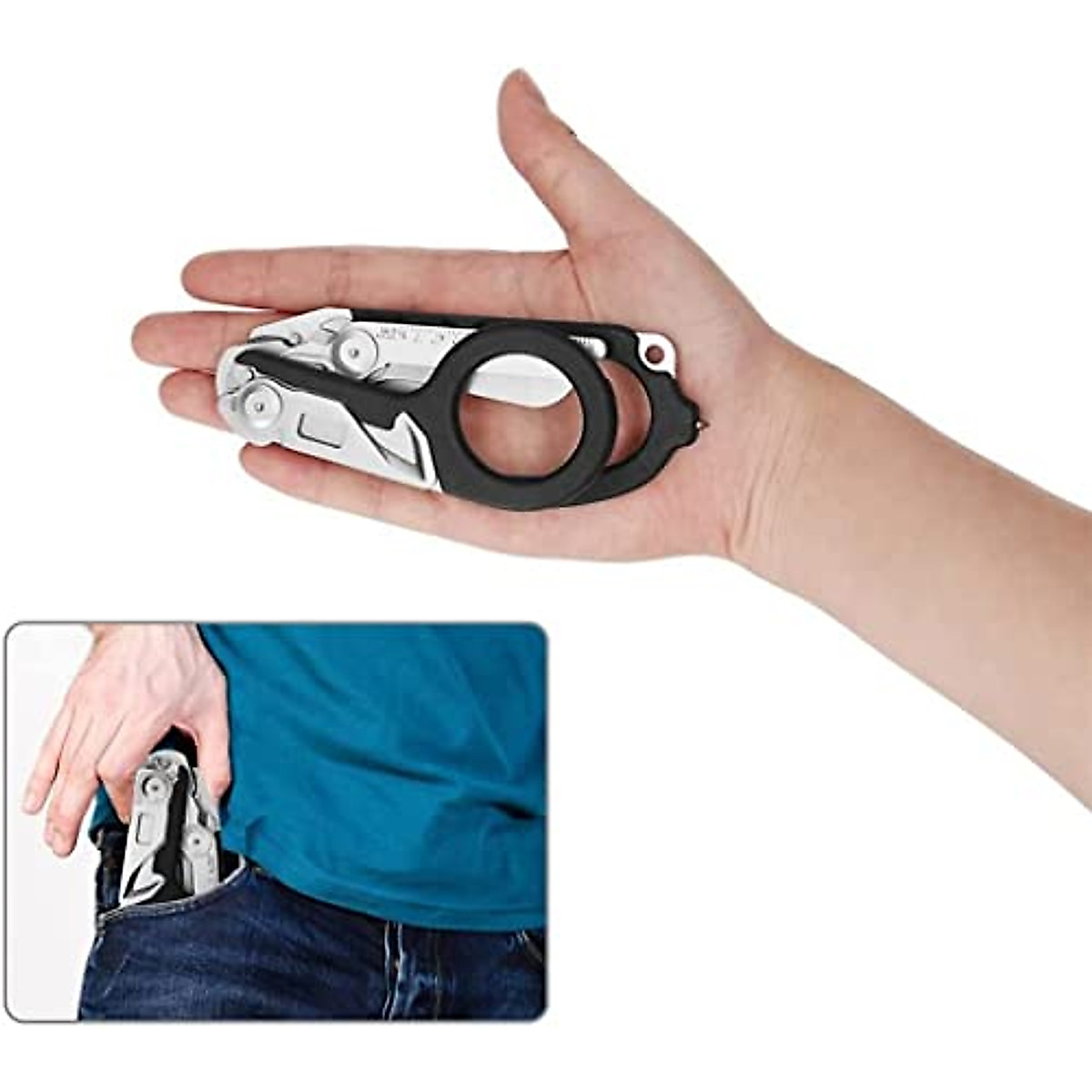 Elegital Emergency Response Shears, Stainless Steel Foldable Scissors Pliers, Outdoor Camping Rescue Scissors Tools