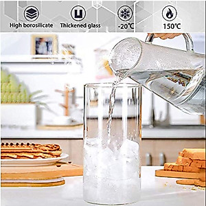 Glass Food Storage Jars Containers, Glass Storage Jar with Airtight Bamboo Lids Set of 6 Kitchen Glass Canisters For Coffee, Flour, Sugar, Candy, Cookie, Spice and More 32 oz