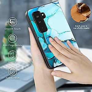 for Microsoft Surface Duo 2 Case,Surface Duo 2 2021 Slim Lightweight Hard PC Back Cover Shockproof Protective Fold Case for Microsoft Surface Duo 2 2nd 2021,Blue Marble