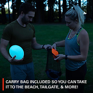 Rukket Flag Football Set, Glow In The Dark Capture The Flag Footballs, Belts, Cones & Toys, 10 Player Kids & Youth Nighttime Outdoor Game