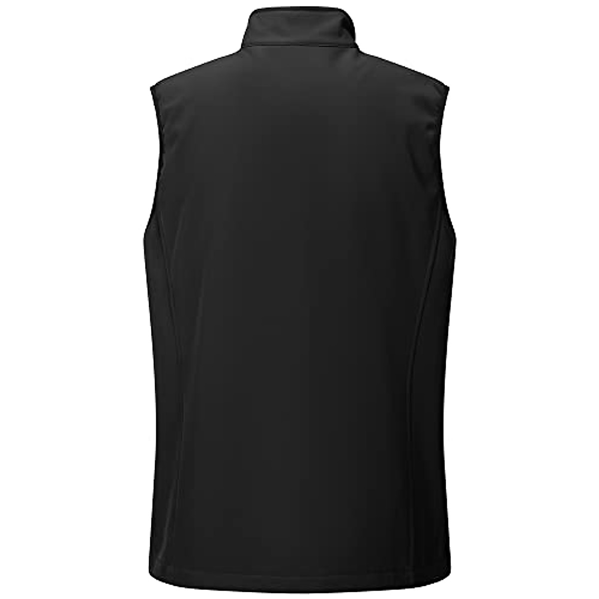 Outdoor Ventures Men's Running Vest Outerwear, Lightweight Windproof Fleece-Lined Softshell Sleeveless Jacket for Golf