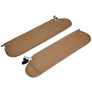 Omix-Ada | 13313.37 | Sun Visor Kit, Camel | Fits 1997-2002 Jeep Wrangler TJ
