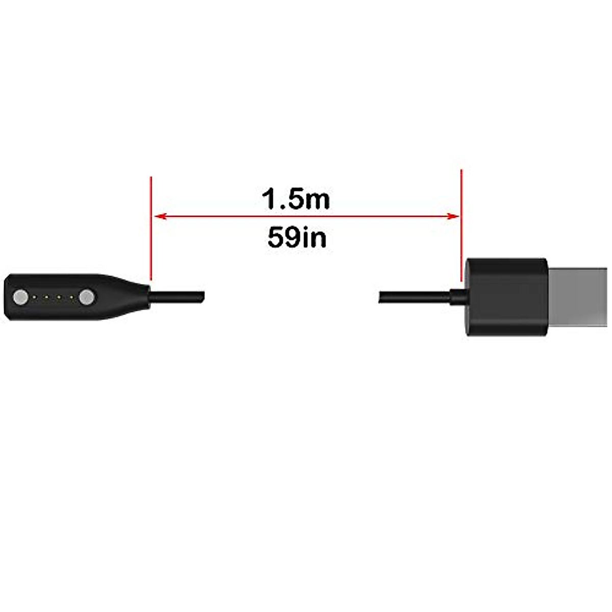 Soarking Charger Compatible with Bose Frames Tenor/Tempo/Alto/Rondo Sports Sunglasses with 4.9 Feet Cable