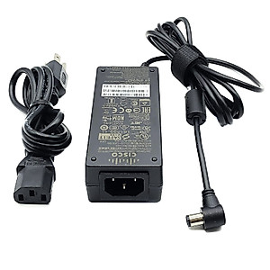 Genuine 48V AC Adapter Compatible with Cisco CP-PWR-Cube-4 CP 8900 9900 8811 89/9000 9971 9951 8961 CP-8841 CP-8845 CP-8861 CP-8865 CP-DX650 UC Phone Delta ADP-50FR EADP-48EB ADP-50GR B Power Supply