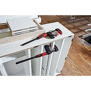 BESSEY GK60 GearKlamp Series - 24 Inch Bar Clamps for Woodworking, 450 lb Clamping Force, Wood Clamps for Gluing, Hand Clamps, Sturdy Woodworking Clamps for Cabinetry, Carpentry, & Home Improvement