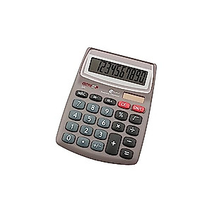 Genie 540 Elegant Designer Desktop Calculator 10 Digits Timeless Design Silver