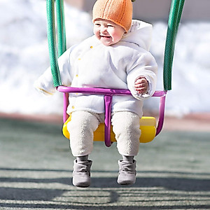 SATINIOR 3 Pairs Unisex Cozy Fleece Baby Booties with 3 Pairs Infant Cotton Socks (White, Gray, Pink,0-6 Months)