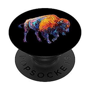 Buffalo Shirt Bison American Buffalo Gift PopSockets Swappable PopGrip