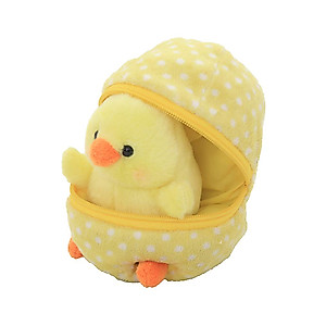 Made By Aliens Easter Plush Unicorn Stuffed Animal 6 Inches Surprise Zip-Up Egg Hideaway Spring Inspired Gift for Girls and Boys Birthday Halloween Mother's Day (New Unicorn Egg)