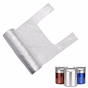 JILLICK 2 Pack Trash Bags for Countertop Mini Trash Can, 1.5 Liter Trash Bag for Small Tiny Trash Bin Can(Small, 200 Counts