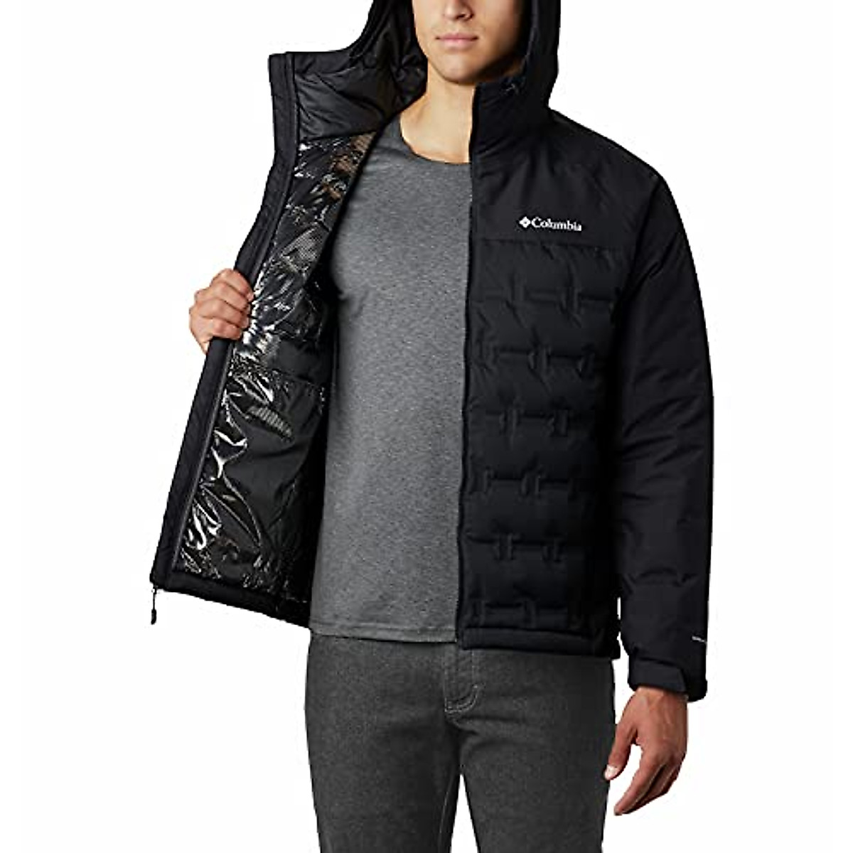 Columbia Men's Grand Trek Down Jacket, Black, Medium