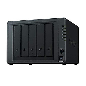Synology DiskStation DS1019+ iSCSI NAS Server with Intel Celeron Up to 2.3GHz CPU, 8GB Memory, 20TB HDD Storage, DSM Operating System