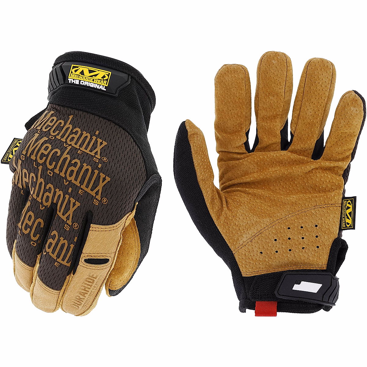 Mechanix Wear: The Original Durahide Leather Work Gloves with Secure Fit, Utility Gloves for Multi-purpose Use, Abrasion Resistant, Added Durability, Safety Gloves for Work (Brown, Large)