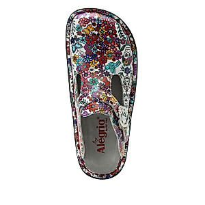 Alegria Women's Classic Ofrenda White Leather Clog 8-8.5 Medium Width US