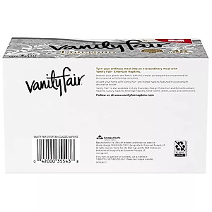Vanity Fair Entertain Classic Napkins 2 pack (40 ct)