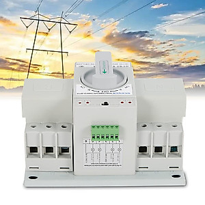 Dual Power Automatic Transfer Switches Self Cast Conversion Switch Generator Changeover Switch 110V (3P 63A)