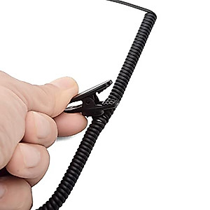 UAYESOK 3.5mm Receive/Listen Only Earpiece, C Shape Police Security Speaker Mic Headset with 3.5mm Audio Jacks for Ham Radio Walkie Talkie