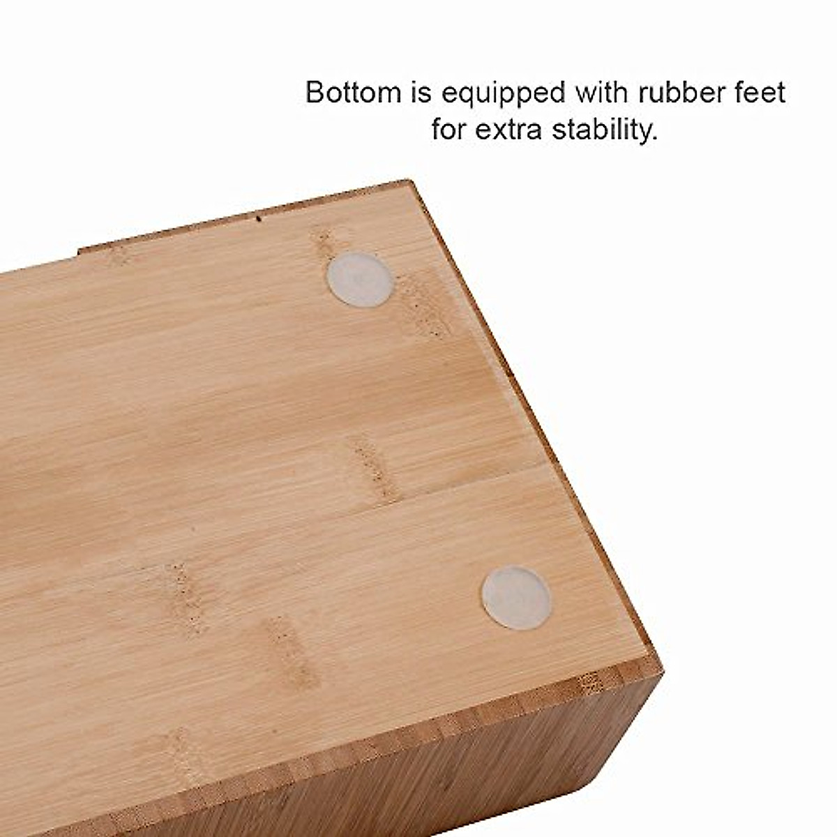 MobileVision Bamboo Bathroom Organizer Bundle Includes Compartments for Hair Care and Toiletries & Rotating Caddy for Cosmetics