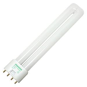 Sylvania 20587 20587-FT18DL/830/ECO-18 Watt CFL Light Bulb-Compact Fluorescent-4 Pin 2G11 Base-3000K, White