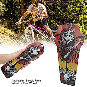 Keenso Bike Fender Mud Guard, Universal Waterproof Mountain Bike Fender Road Bike Mudguard Bicycle Fenders Front Rear Tire Wheel Mudguard Cycling Accessory(Type E) Bicycles and Spare Parts