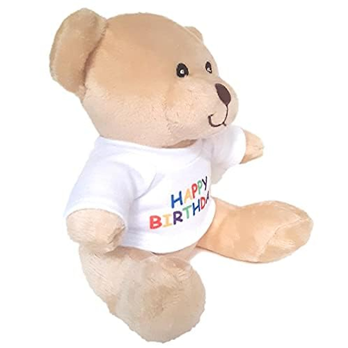 Hug-a-BooBoo Happy Birthday! Small Plush Teddy Bear from Super Cute 6 Inch Plush Teddy Bear with “Happy Birthday!” Message T-Shirt - Great for Gift, Gift Basket, Party Favor