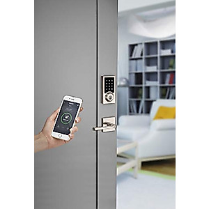 Weiser (by Kwikset) Premis Electronic Touchscreen SmartKey Deadbolt Lock, Works with Apple® HomeKit, Siri Voice Control, & Apple TV. Satin Nickel, 9GED22000-001-US15