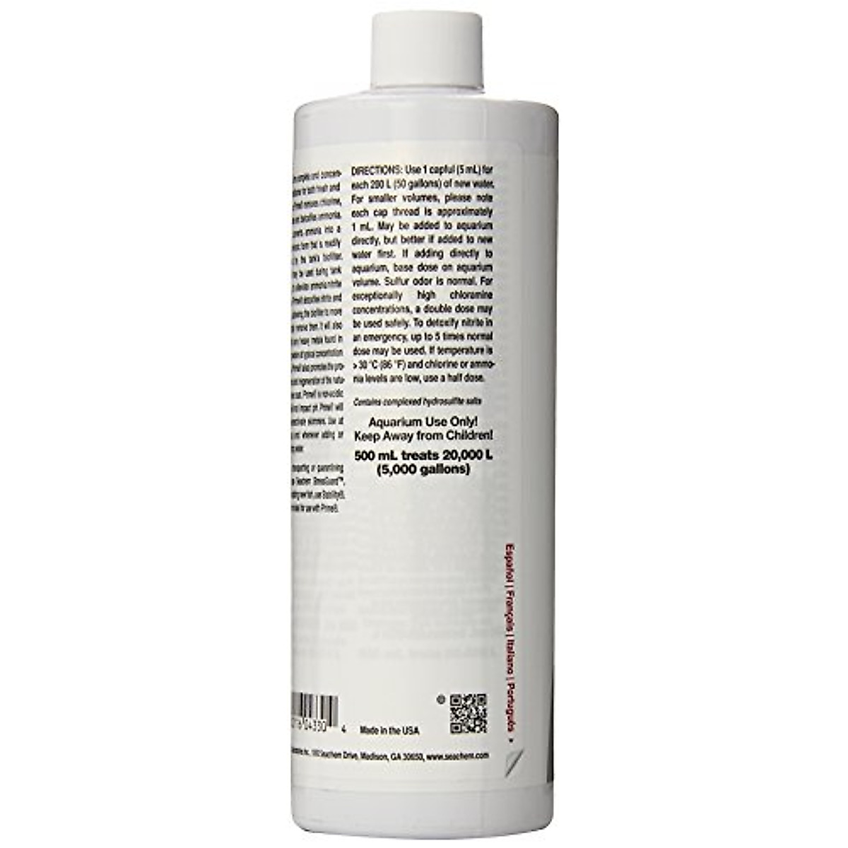 Seachem Prime Fresh and Saltwater Conditioner - Chemical Remover and Detoxifier 500 ml